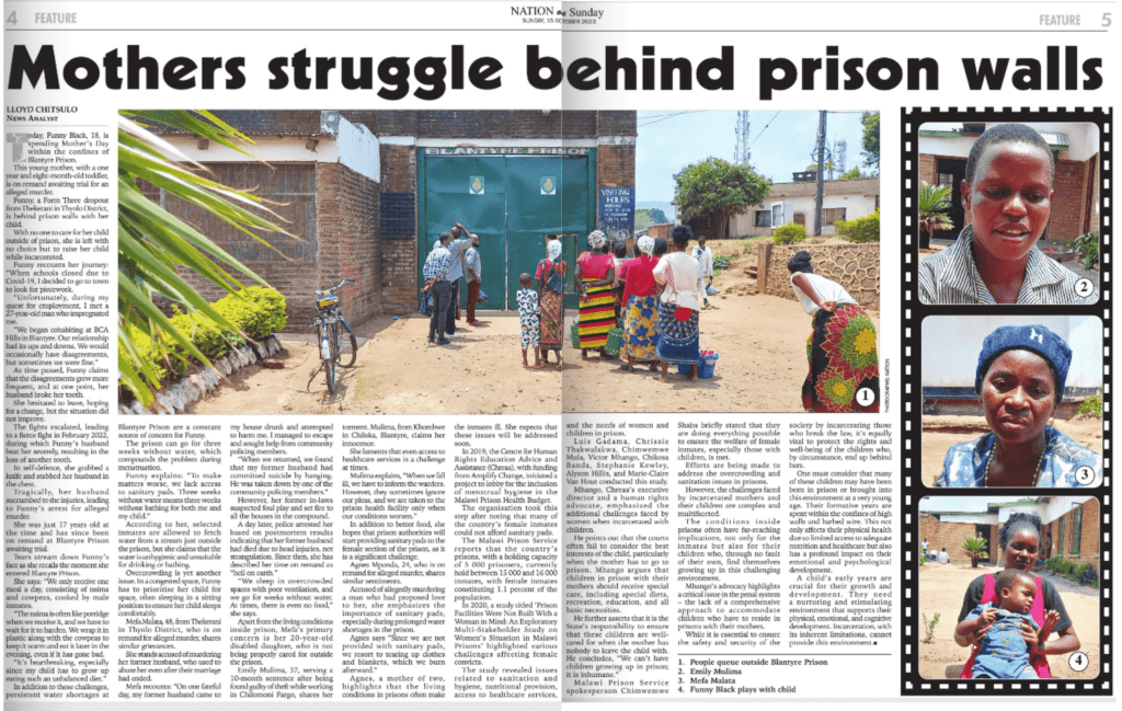 ADVOCACY FOR MOTHERS IN PRISON – CHREAA